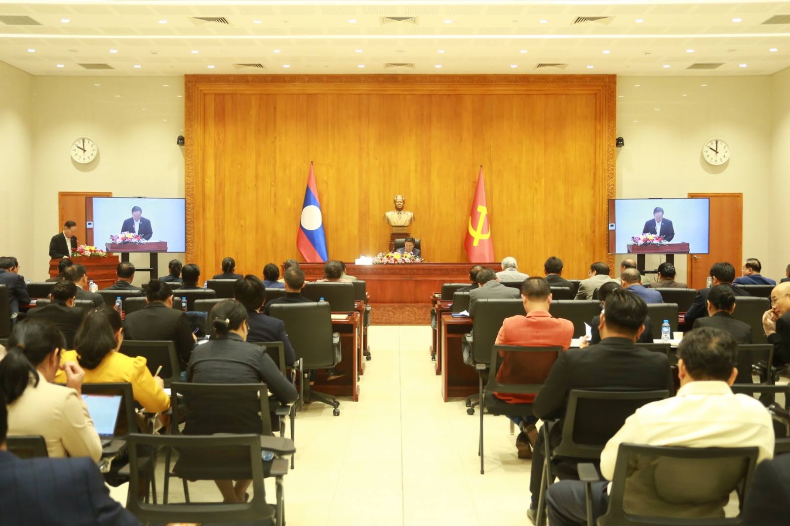 ກອງປະຊຸມຄະນະບໍລິຫານງານພັກ ສພຊ ເປີດກວ້າງ - The National Assembly of Lao PDR